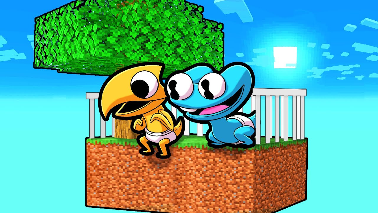 BABY SKYBLOCK RAINBOW FRIENDS 2! (Minecraft) - YouTube