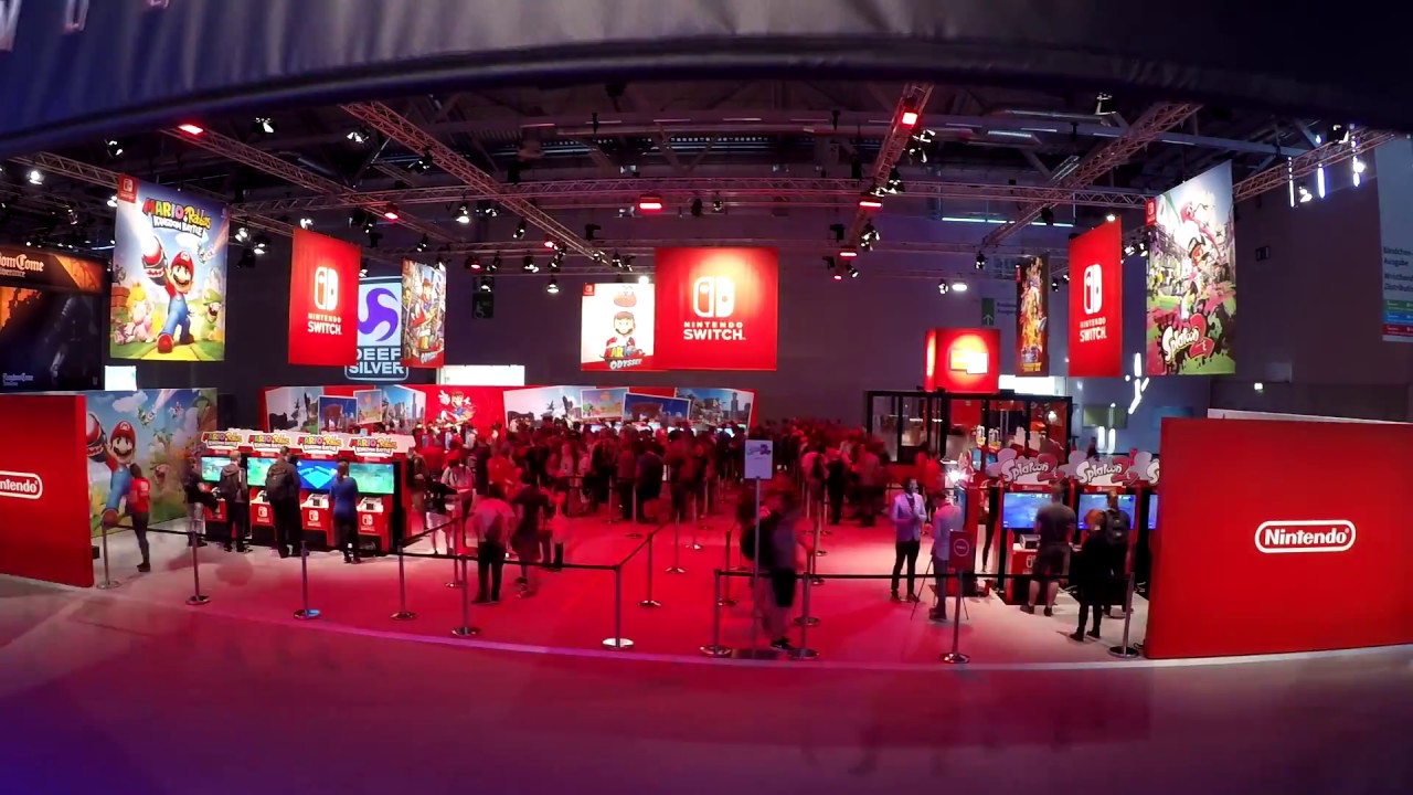 Gamescom 2017 - Nintendo stand setup (timelapse) - YouTube