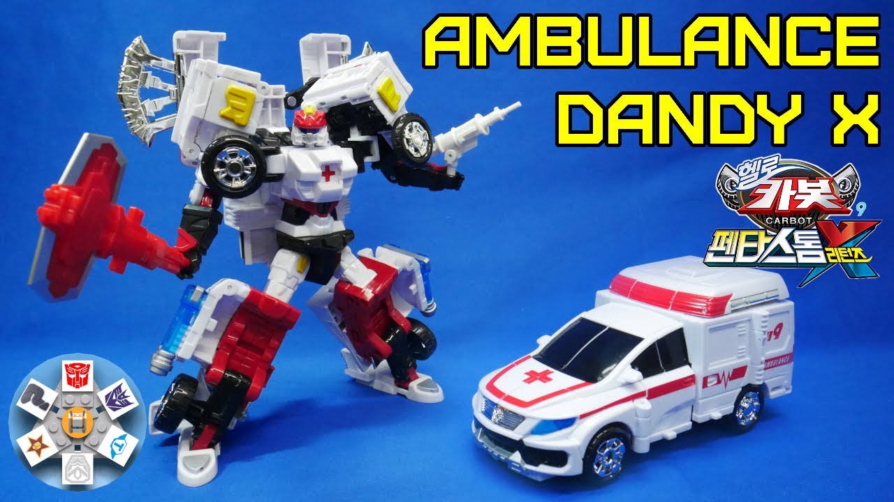 Hello Carbot Dandy Ambulance X | 헬로카봇 댄디 앱뷸런스 X English Review - YouTube