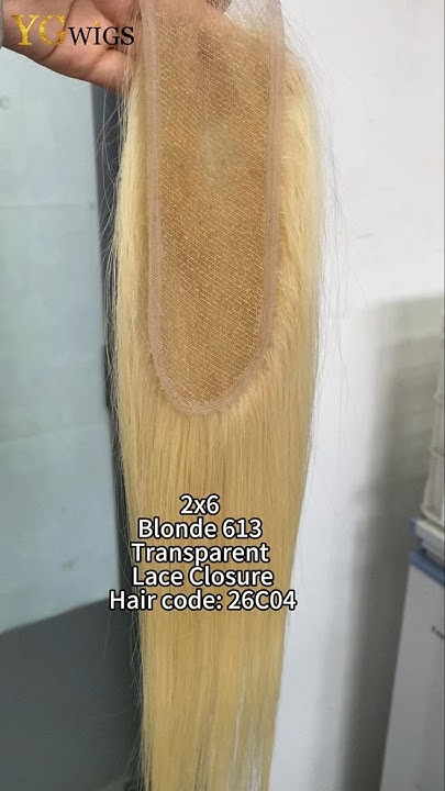 2x6 Blonde 613 Transparent Lace Closure 😍 #laceclosure #closure #closures #ygwigs #2x6closure # ...