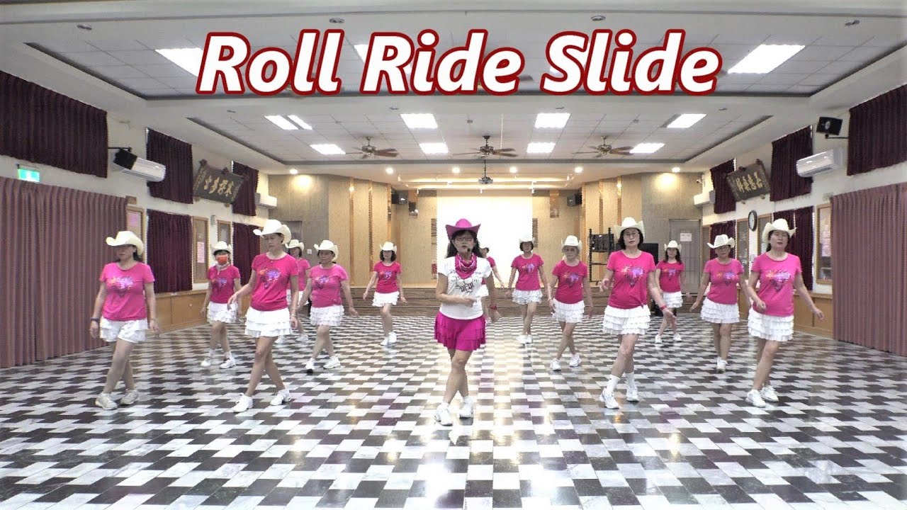 Roll Ride Slide│Line Dance Demo & Walk Through║滾滑梯│排舞│含導跳║4K - YouTube