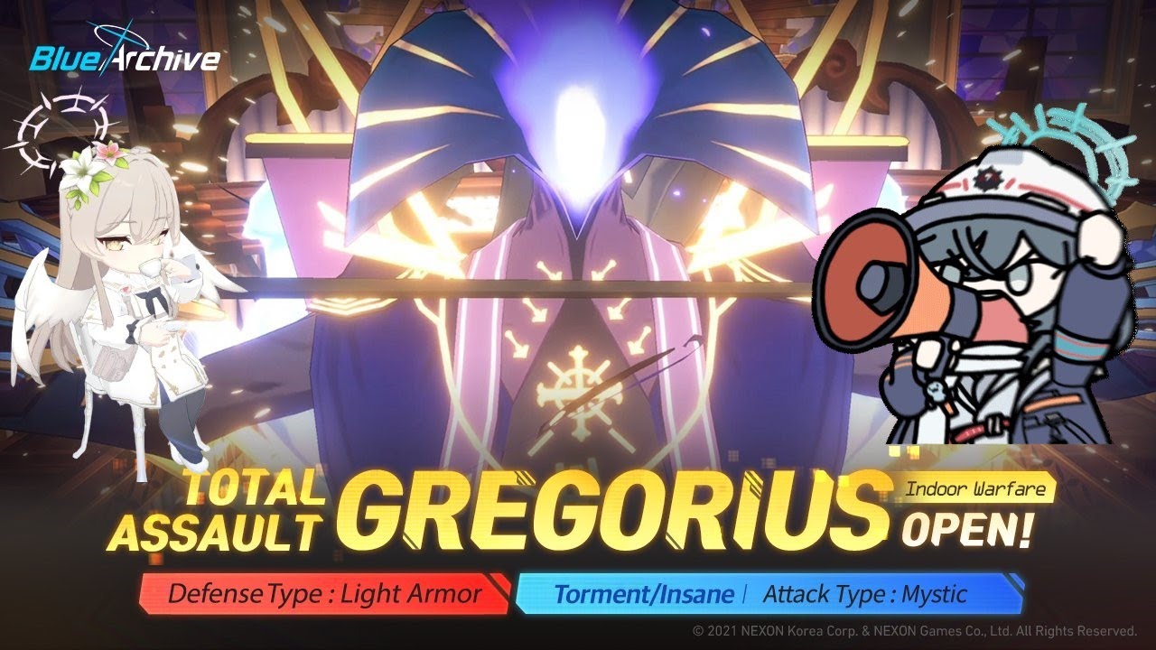 [Blue Archive] Gregorius Insane Indoor - 27.502.527 (1 Team) - YouTube