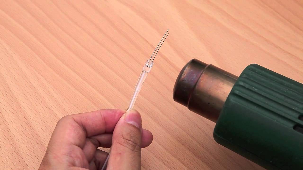 Attaching a LED to Light Pipe - YouTube