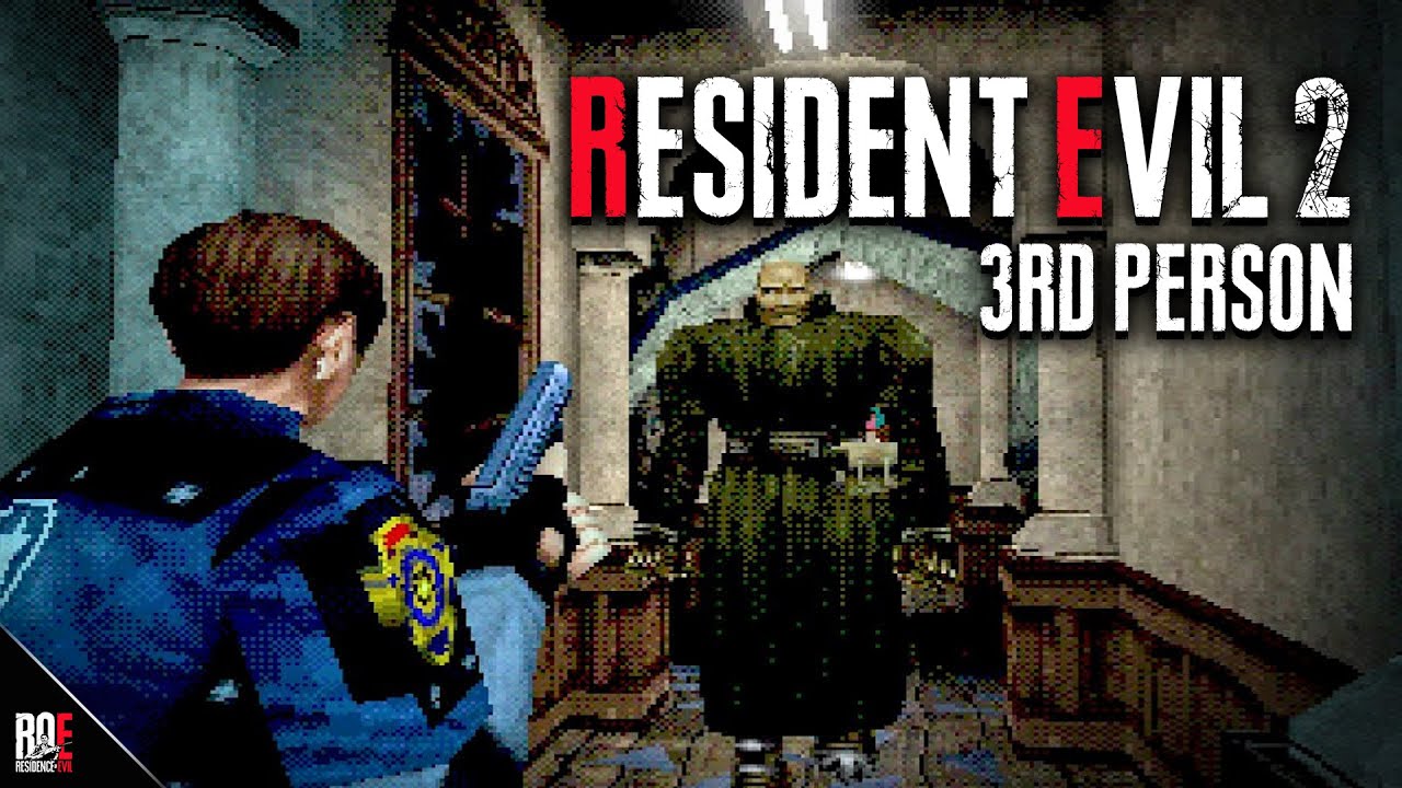 Original RESIDENT EVIL 2 With Over The Shoulder Camera (3rd Person ...