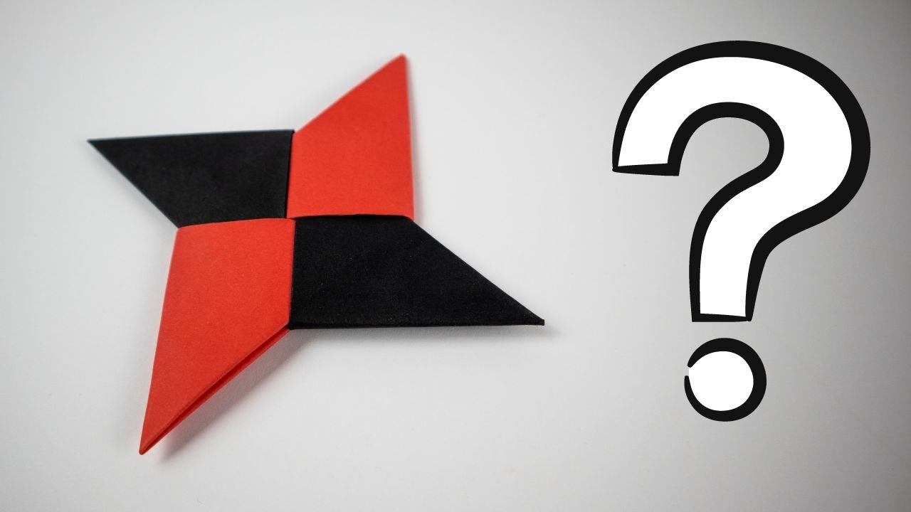 Stella Ninja (Shuriken) | Come Fare Una Stella Ninja di Carta [2022 ...