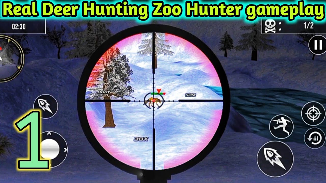 Real Deer Hunting Zoo Hunter gameplay | Dinosaur Hunting Gun Games ...