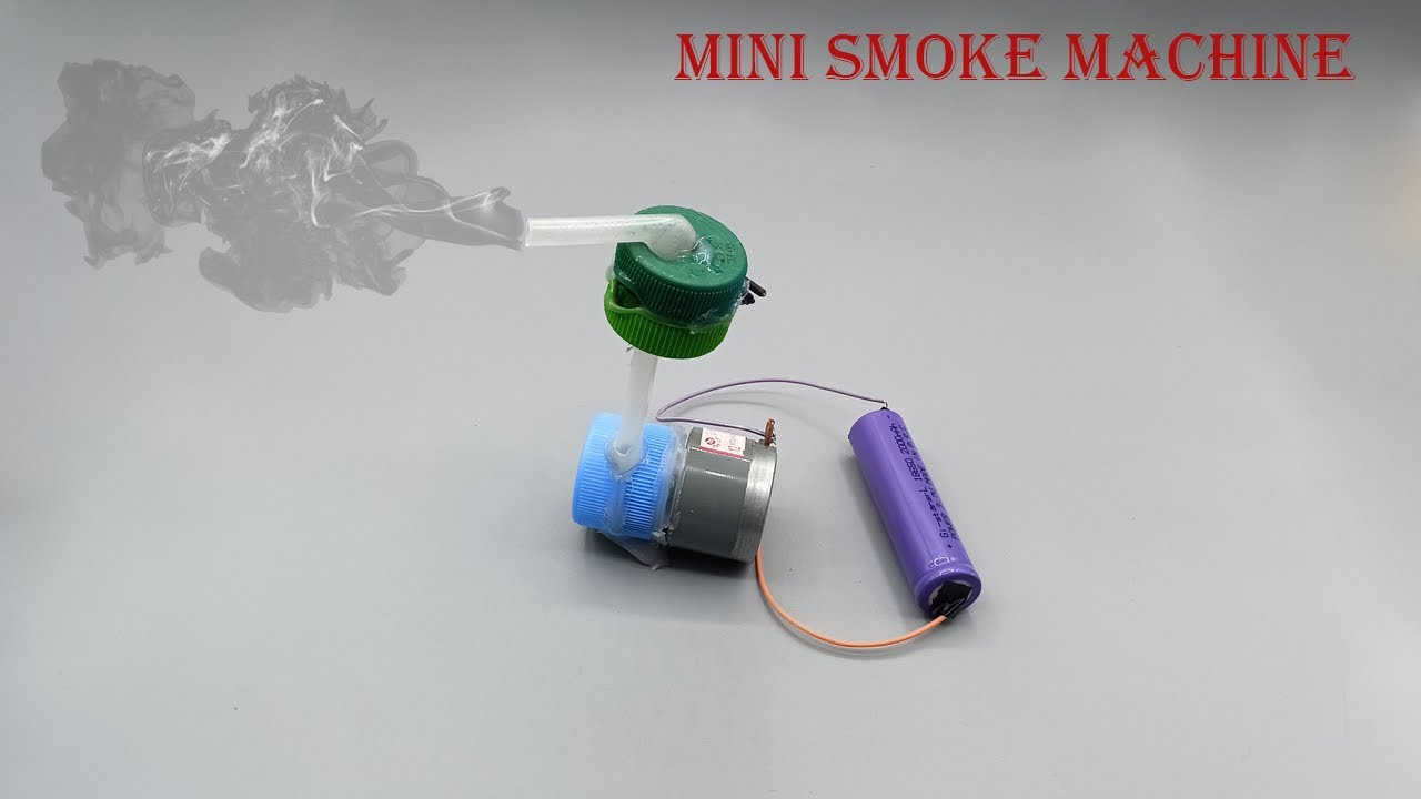 How To Make Simple Smoke Machine At Home With Motor | Diy Mini Smoke ...