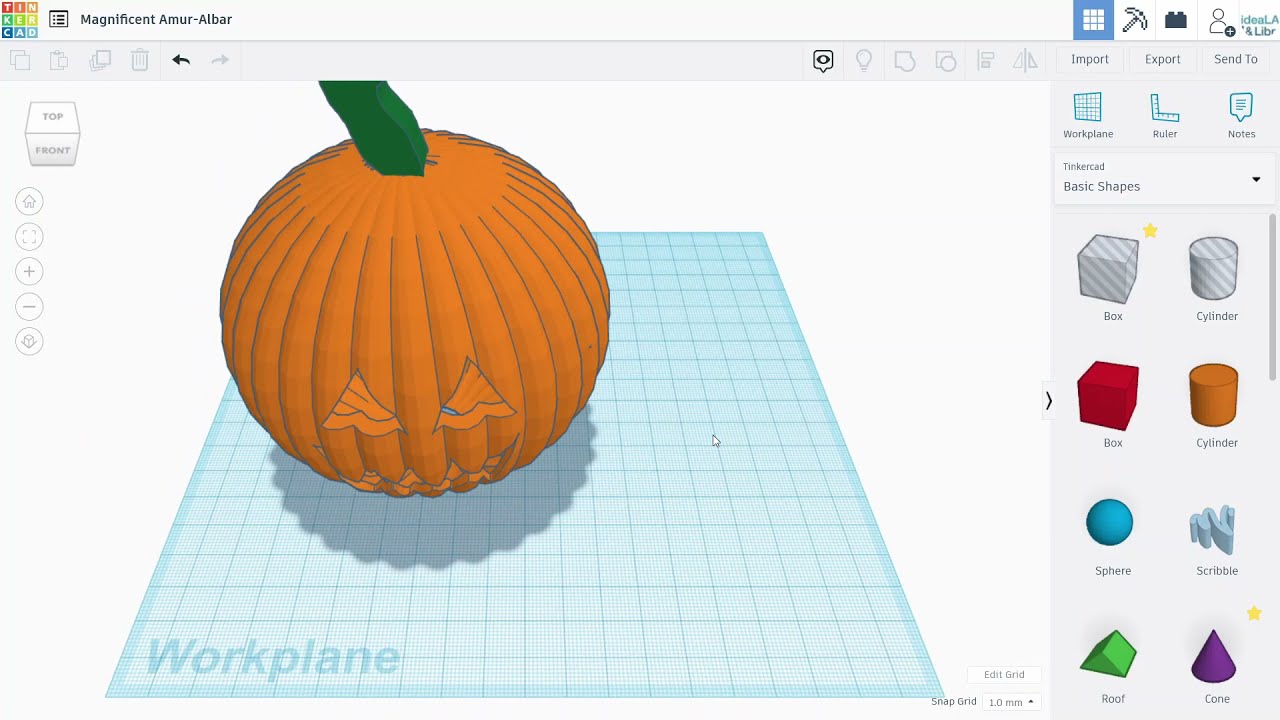 MakerFest '21 3D Printed Jack-O-Lantern Tinkercad Tutorial - YouTube