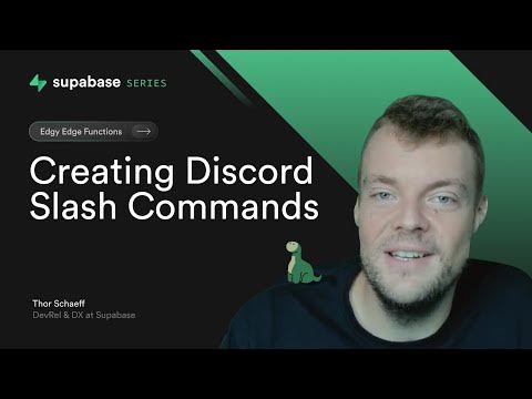 Creating Discord Slash Command Bots with Edge Functions - YouTube