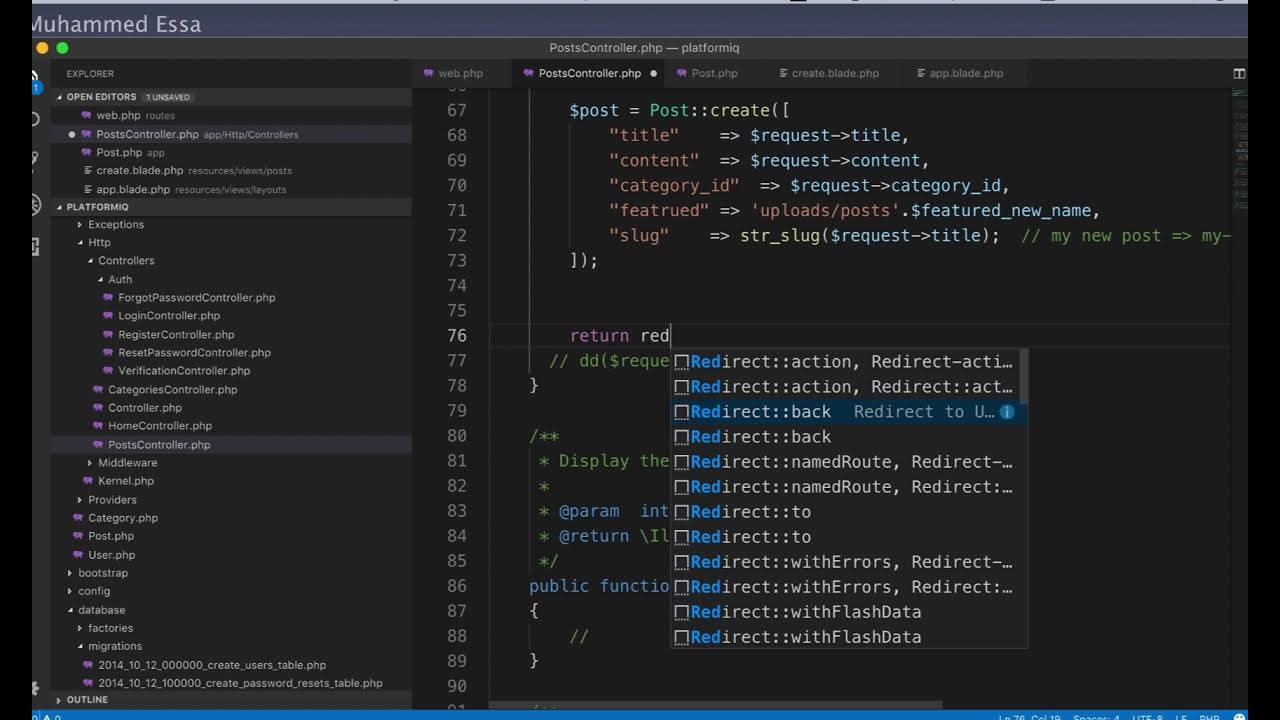 18 Laravel 5 using Slug - YouTube