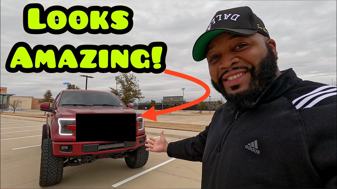 New Color Match Grille for My Lifted F150 + F250 Ride Alone - YouTube