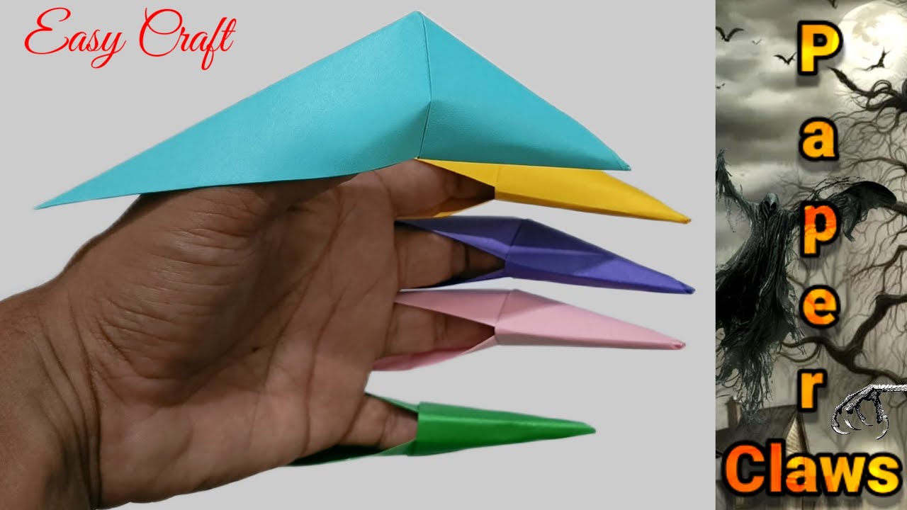 How to make a paper Claws | Paper Claws | Easy Craft - YouTube