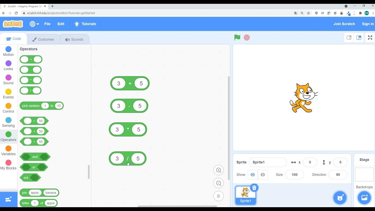 Math Operators in Scratch (scratch 數學符號運算) - YouTube