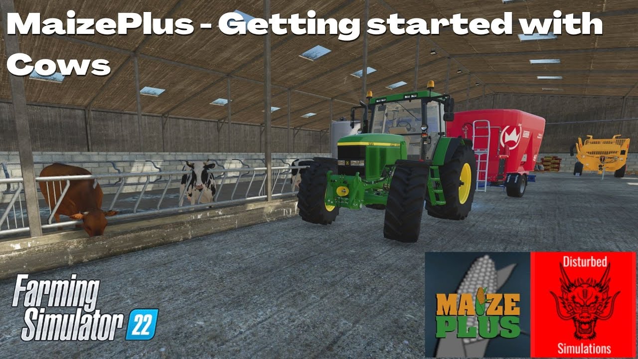 Getting started with Cows- MaizePlus - FS22 - YouTube