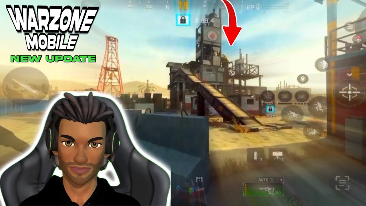 WARZONE MOBILE RUST MAP GAMEPLAY - YouTube