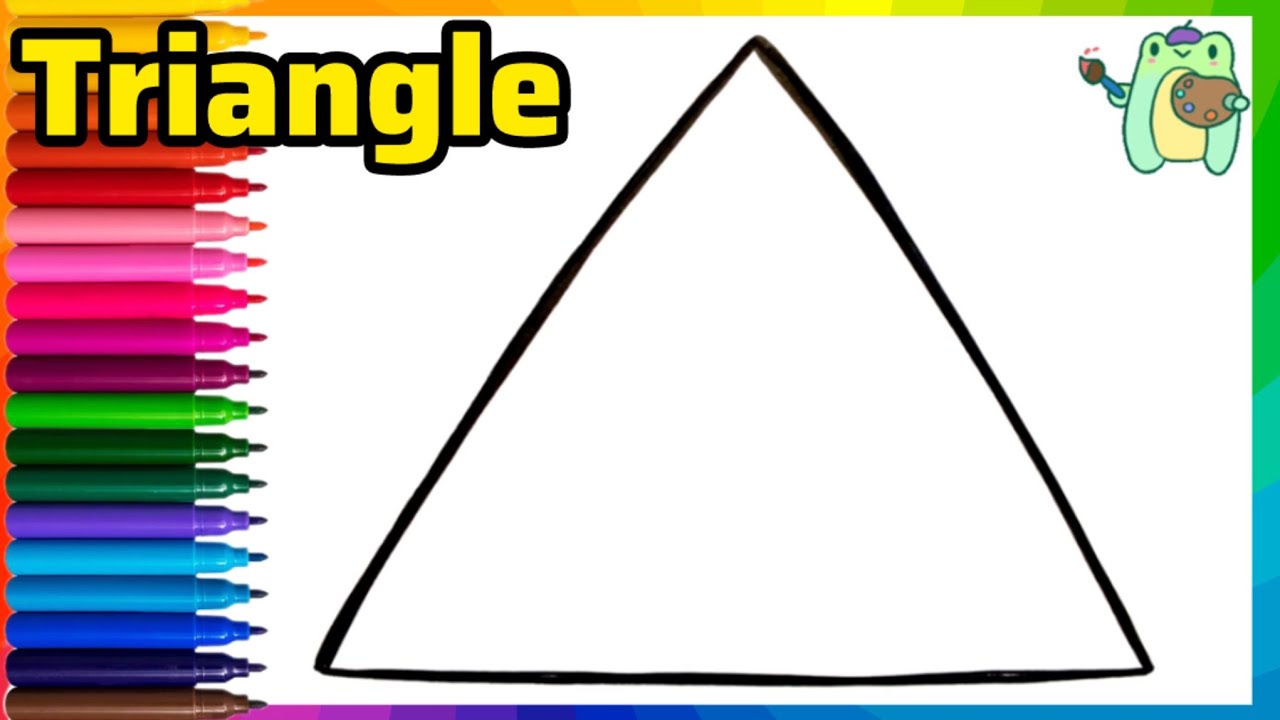 How To Draw A Triangle for Toddlers | Triangle Drawing | Drawings For ...