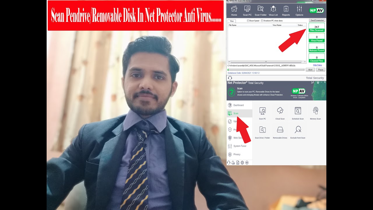 How To Scan/Removable Disk In NPAV (Net Protector Anti Virus) 2021 ...