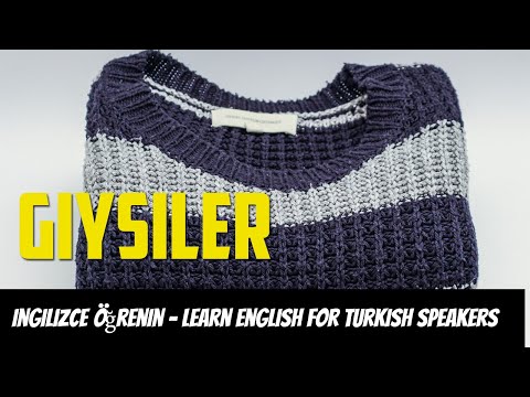 Ingilizce öğrenin, kelime hazinesi, Giysiler