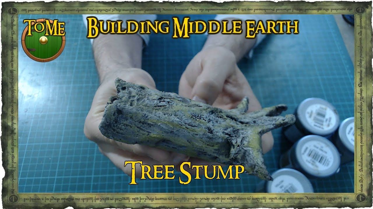 Making a Fallen Tree Stump - YouTube