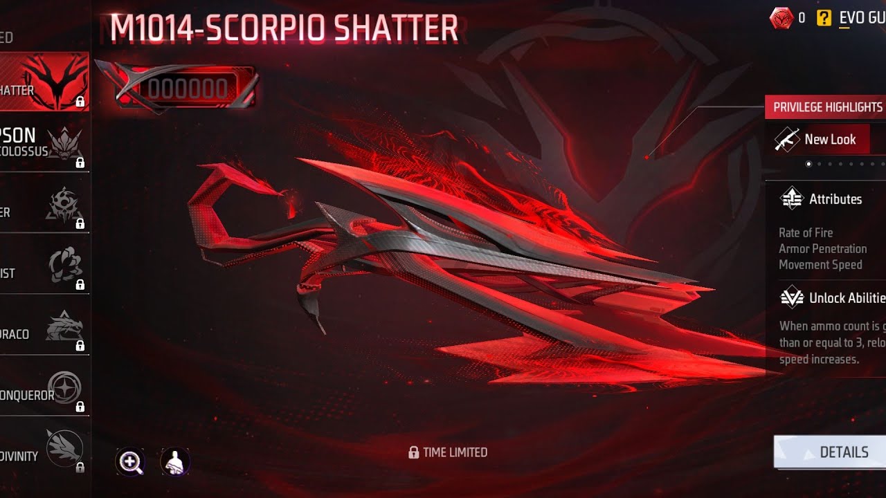 m1014 evo free fire returnm1014 evo free firem1014 scorpio shatterm1014 ...