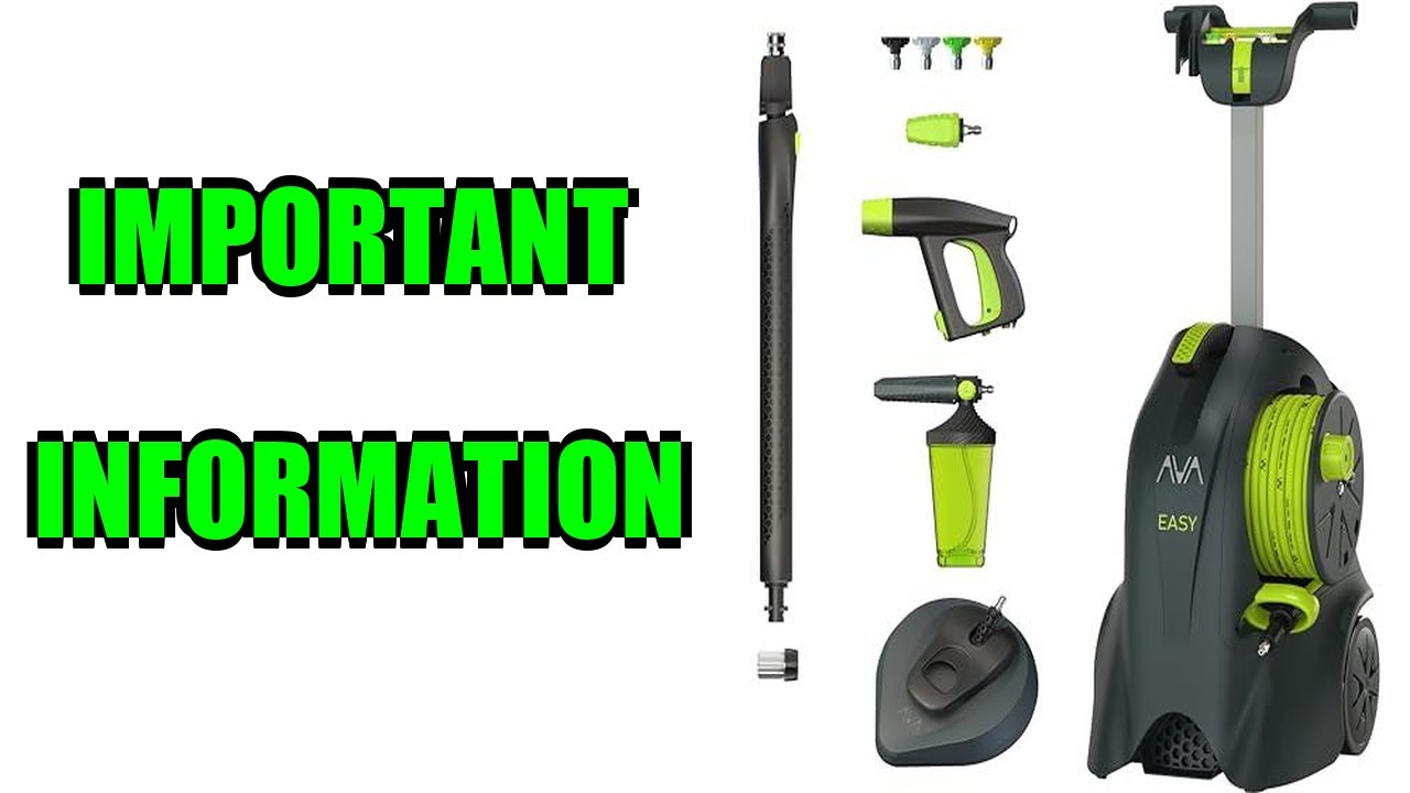 Review AVA Easy P50 Pressure Washer XL!! Important Information - YouTube