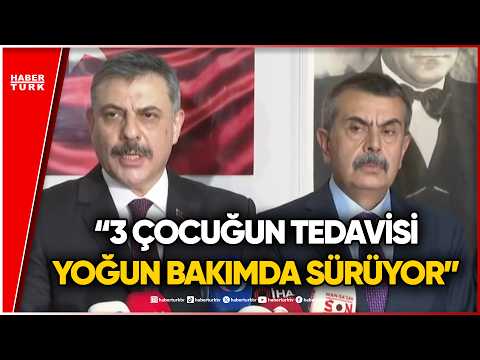 #CANLI - İçişleri Bakanı Mustafa Çiftçi ve Milli Eğitim Bakanı Yusuf Tekin açıklama yapıyor