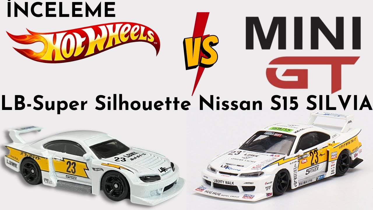 Hot Wheels vs Mini GT - LB - Super Silhouette Nissan Silvia S15 ...