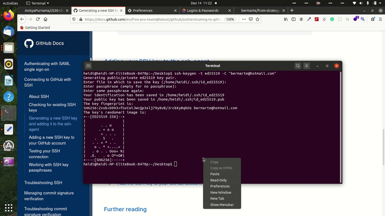 Use an SSH key to clone your GitHub repository - YouTube