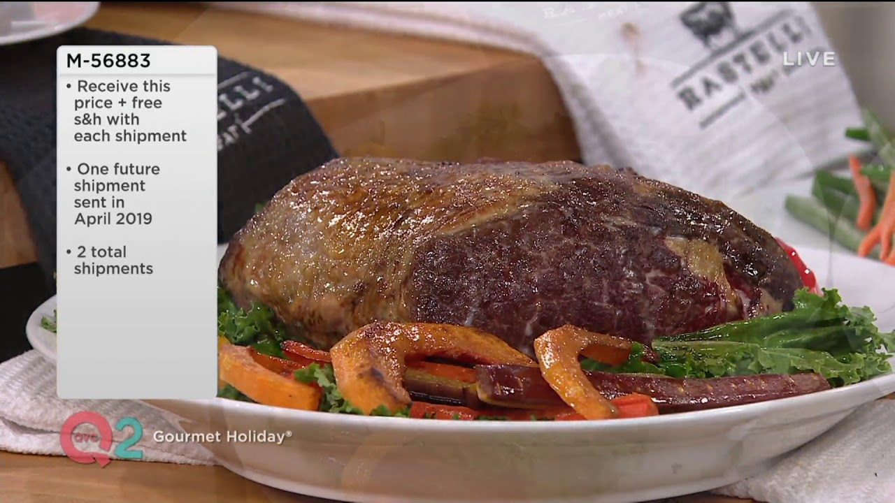 Rastelli 4-4.5-lb Black Angus Boneless Prime Rib on QVC - YouTube