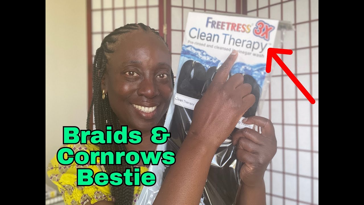Freetress Synthetic Pre-Stretched Braid - 3X CLEAN THERAPY Review - YouTube
