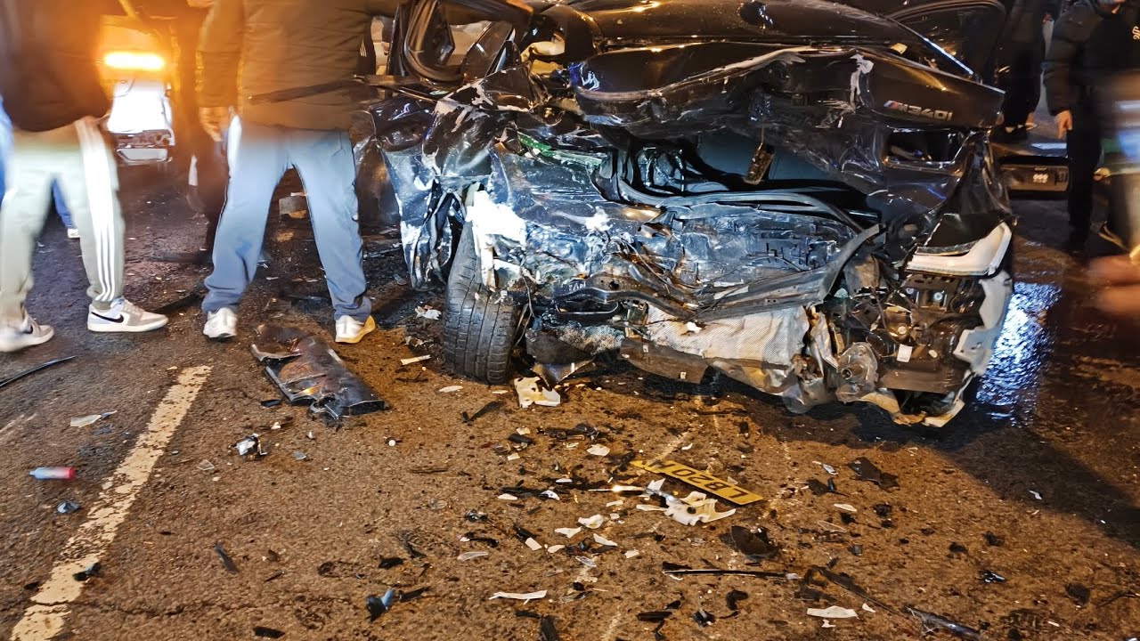 Massive accident at Soho Road, Birmingham (18 Feb 2024) 6 cars involved ...