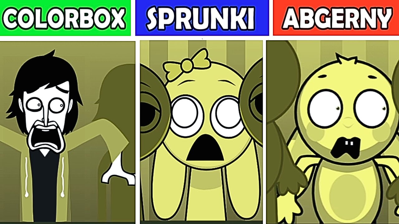 ALL Incredibox MUSTARD Versions - Colorbox VS Sprunki VS Abgerny ...