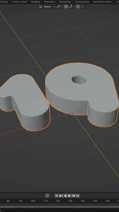 Inflated text in Blender🔮#3d #blender3d #b3d #Blender #tutorials #tutorial3d #inflated - YouTube