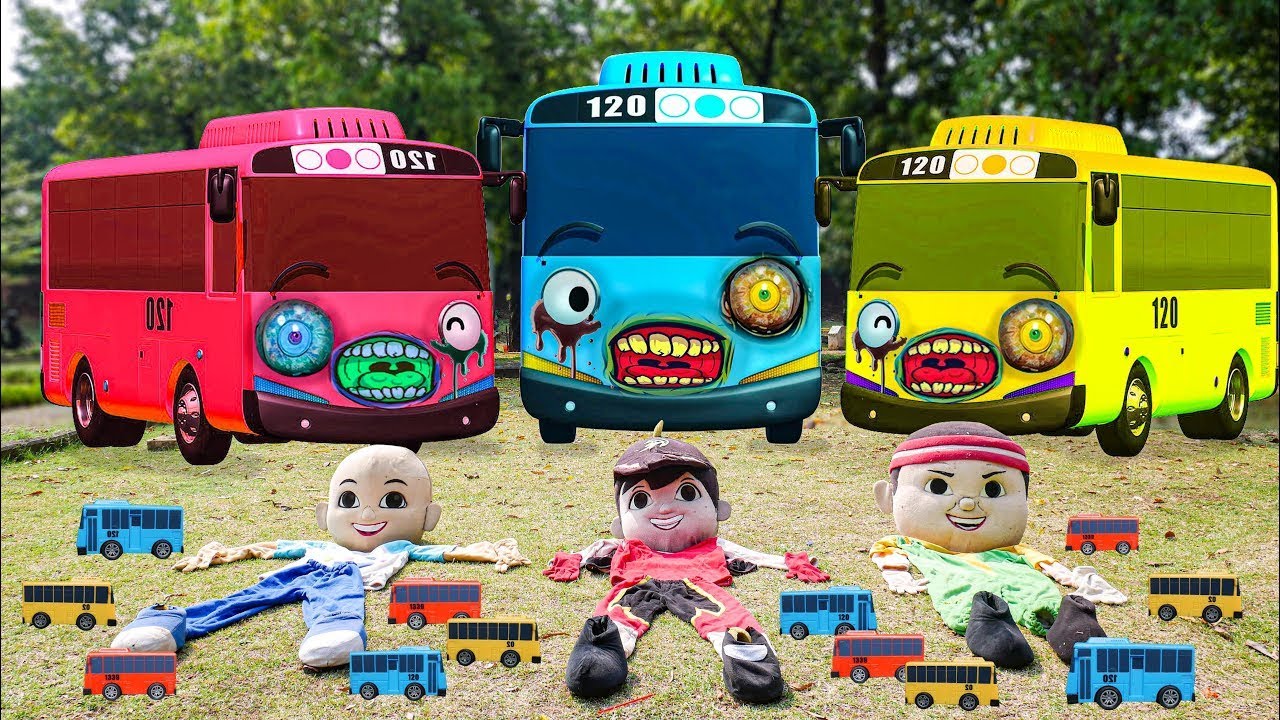 HANTU BUS TAYO !!! DRAMA BADUT BOBOIBOY MENCARI MAINAN BUS TAYO DAN ...