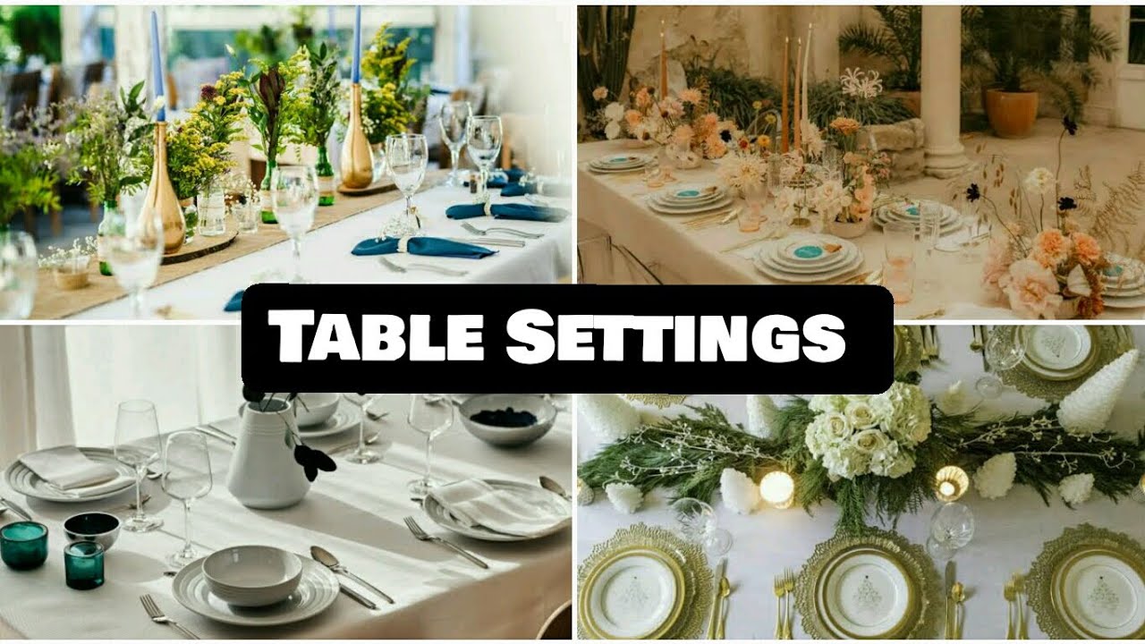 Table setting ideas- table decoration ideas #decoration #table - YouTube