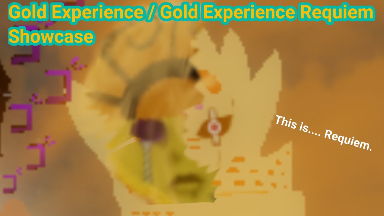 Roblox: Bizarre adventure | Gold experience / Gold experience Requiem ...