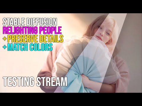 Relighting People in Stable Diffusion while preserving colors and ...