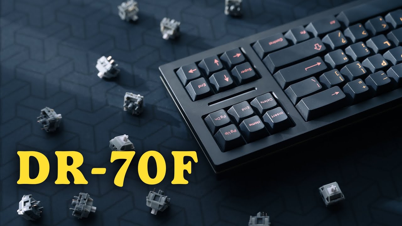 DR-70F - Budget Elegant Rotatable FRL Keyboard - YouTube