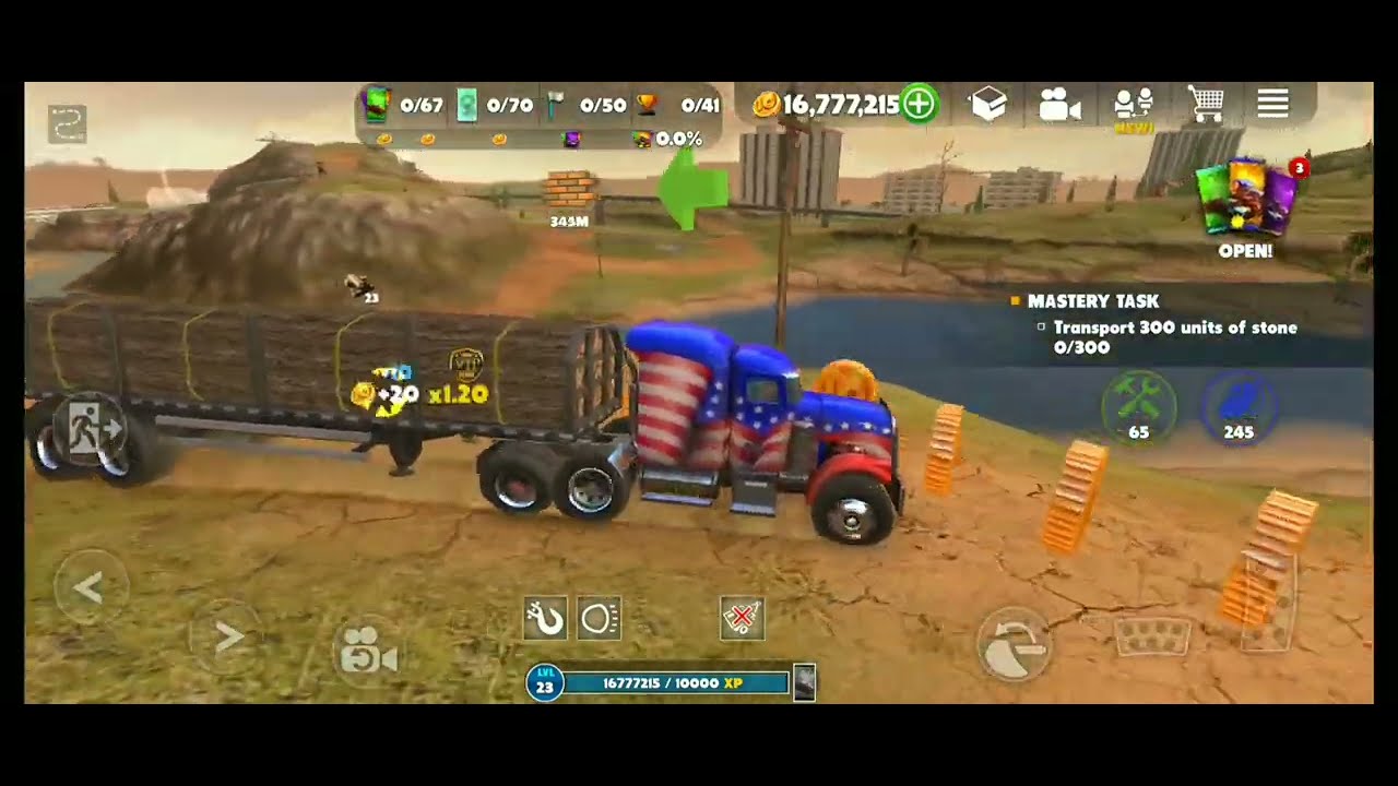 mobile off road game | Panchar truck climb on volcano mountain | otr ...