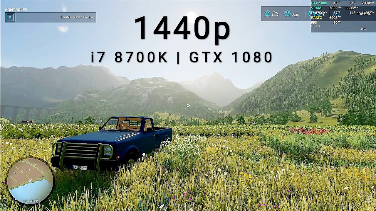 Farming Simulator 22 | 1440p | i7 8700K | GTX 1080 | PERFORMANCE TEST ...