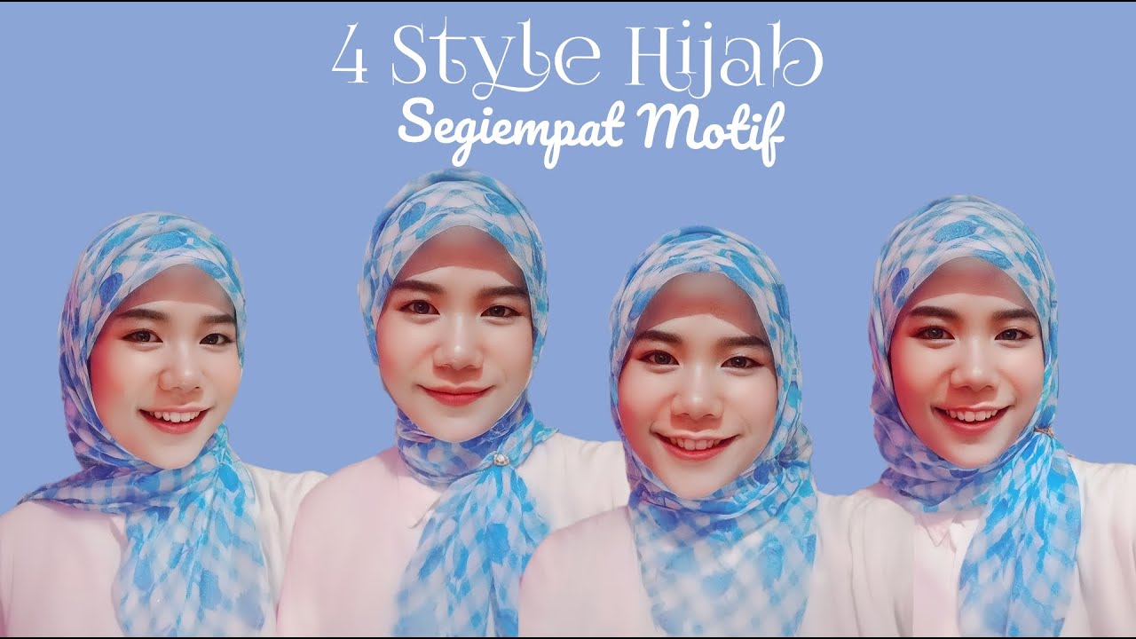 Tutorial Hijab Motif Segiempat Elegan & Modis | Lia Amalia - YouTube