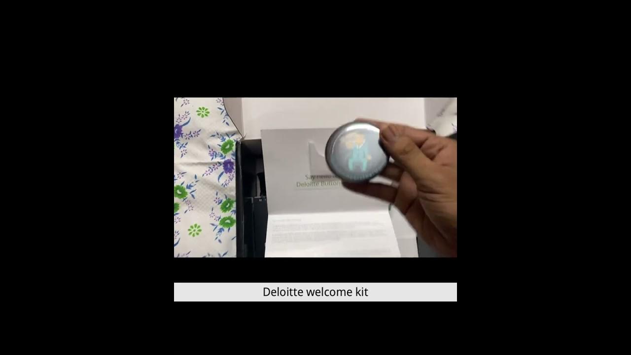Deloitte analyst trainee welcome kit | Deloitte usi - YouTube