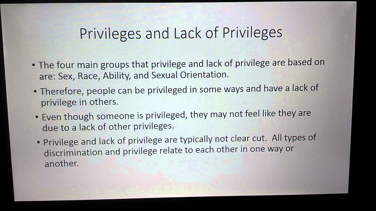 PHI 140 Privilege, Power, and Difference Chapter 3 Video - YouTube