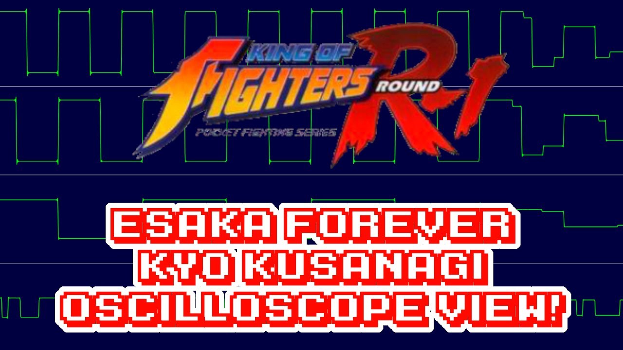 King of Fighters R-1 (NGP) - Esaka Forever (Kyo Kusanagi) - In Oscilloscope View! - YouTube