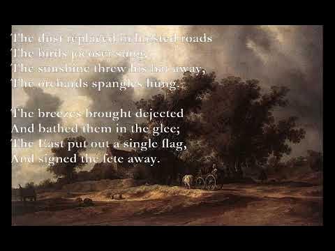 A Drop Fell on the Apple Tree [EMILY DICKINSON poem set to music] - YouTube