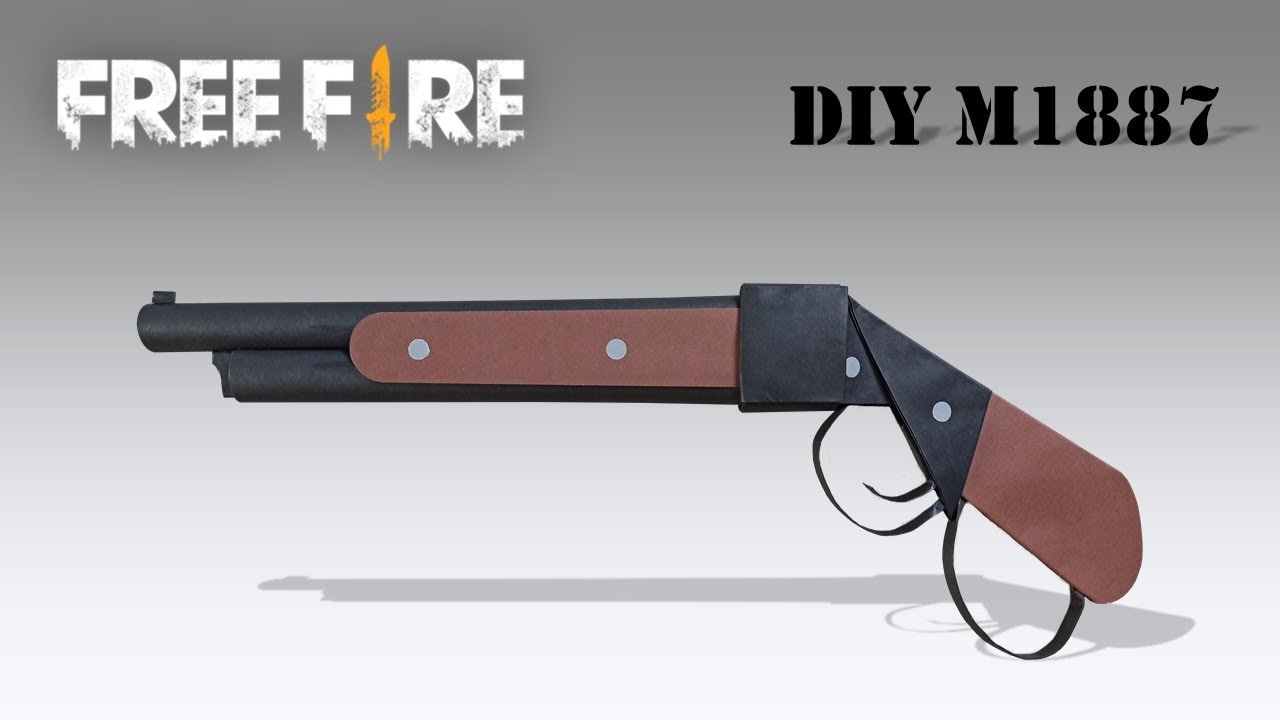 Como hacer una escopeta de papel M1887 free fire - How to Make Paper ...