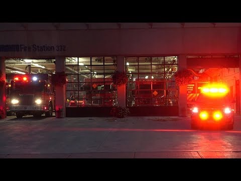 High-Rise 332 + Chief 33 Toronto Fire Services - YouTube