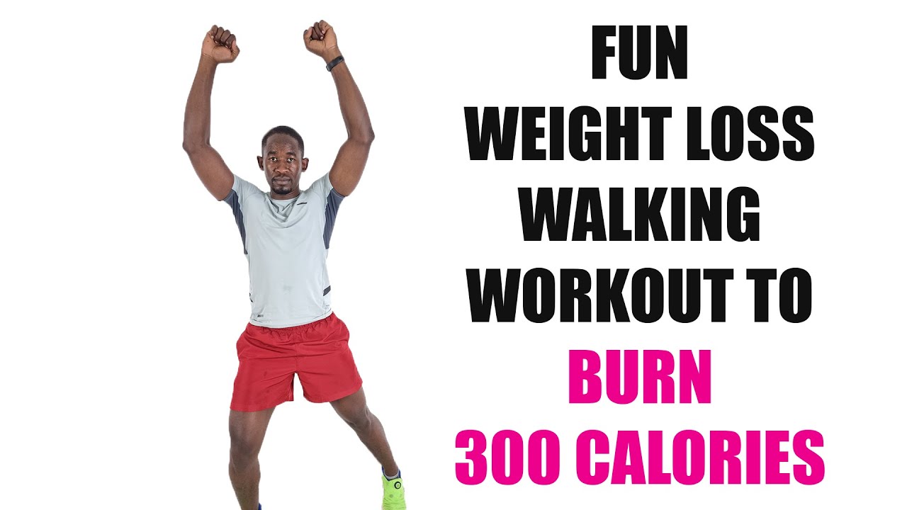 FUN Weight Loss Walking Workout at Home🔥Burn 300 Calories and Walk 3500 ...