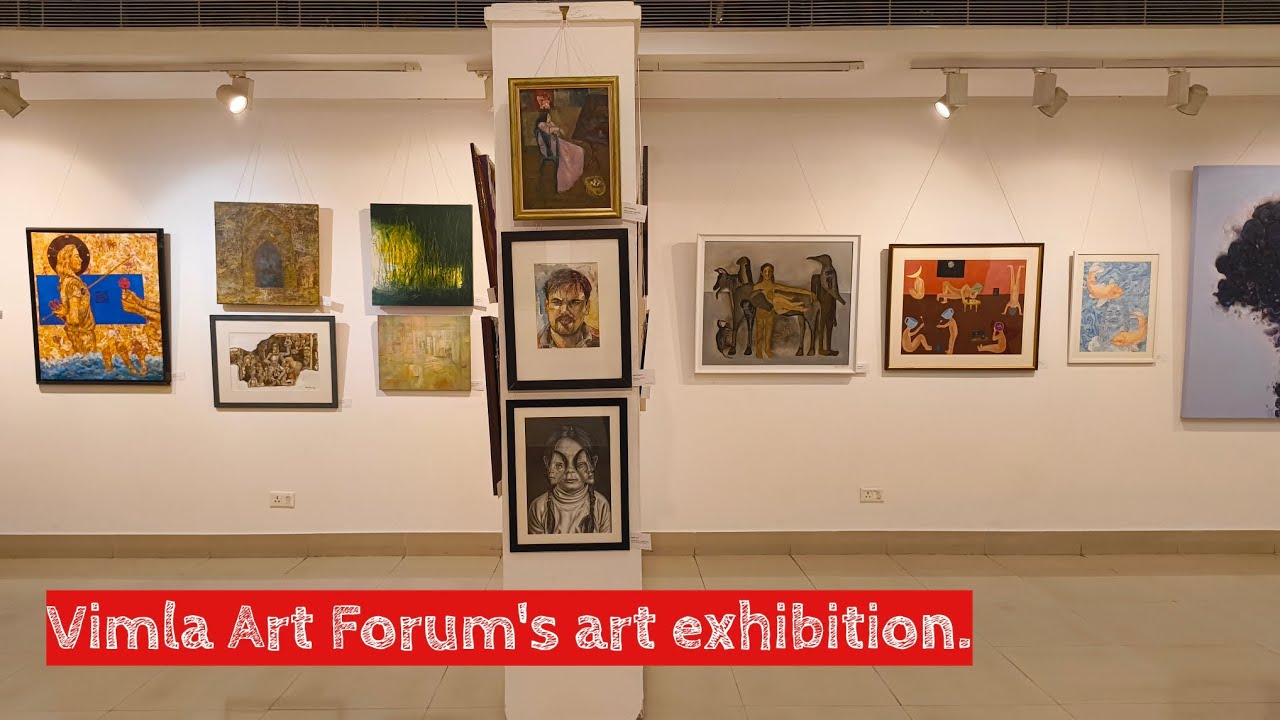 Art exhibition at AIFACS, Delhi | Vimla art Forum's 'Pink Iron' showing work of women artists ...