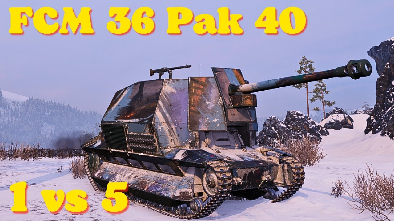 World of tanks FCM 36 Pak 40 - 2,8 K Damage 11 Kills, wot replays - YouTube